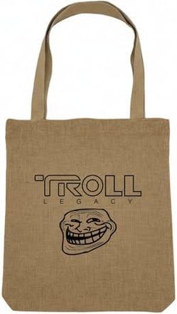 Fabulous Sac Shopping Tote Bag Aspect Lin - Troll Legacy Parodie Film Science Fiction Meme - Sac de Courses Toile Epaisse 360g Beige Naturel Cabas Port&eacute; Epaule