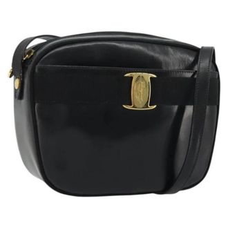 Ferragamo Pre-owned Leather Shoulder Bag - - Pre-owned - Damen - Schwarzk - ONE SIZE