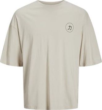 Jack & Jones Jjdragon Tee SS Crew Neck, Beige Clair, XXL Hommes