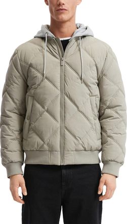 QS by s.Oliver Wattierte Bomberjacke mit abnehmbarer Jerseykapuze