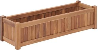 vidaXL Lit sur&eacute;lev&eacute; 100x30x25 cm Bois de teck solide