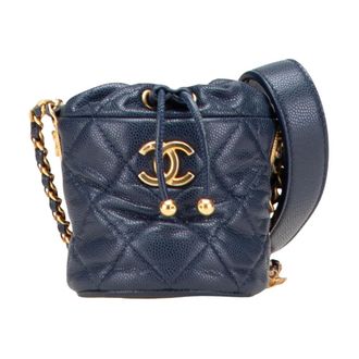 Chanel Pre-owned Sac seau styl&eacute; - Femme - Pre-owned - Bleu - Taille: ONE Size