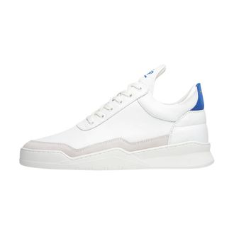 Filling Pieces Homme, Chaussures, Blanc, Taille: 45 EU Bas Top Fant&ocirc;me Bleu