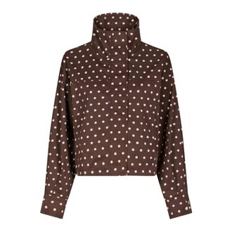Neo Noir Rivera Canvas Boxy Jacket - Femme - Vestes - Brun - Taille: 40 FR