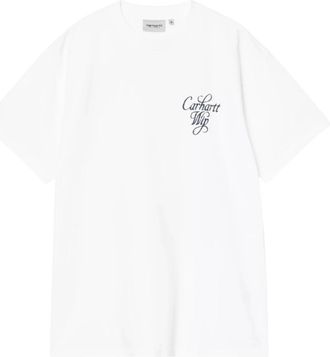 Carhartt Work in Progress Homme, Tops, Blanc, Taille: S S/S Vestige T-Shirt