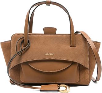 Hidesins sac cabas en daim - Marron