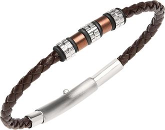 Breil Juwel Sammlung WANDERLUST, ARMB&Auml;NDER aus HERREN in LEATHER AND STEEL Farbe BRAUN messen EINZIGARTIG - TJ3371