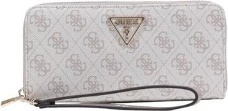 Guess Femme, Accessoires, Beige, Taille: ONE Size Portefeuille Zipp&eacute; avec Compartiments Int&eacute;rieurs