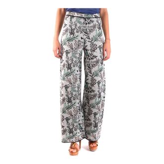 Missoni Bohemian Blatt Weite Hose - - Trousers - Damen - Grau - XS