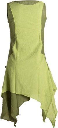 vishes Sommerkleid &Auml;rmelloses Lagenlook Kleid handgewebte Baumwolle Goa, Boho, Hippie Style