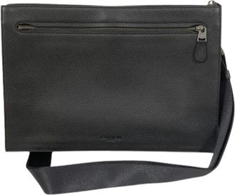 Coach Sac bandouli&egrave;re en cuir Pre-owned 11039 - Femme - Pre-owned - Noir - Taille: ONE Size