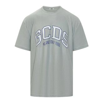 GCDS Logo Lounge SS Tee - - Tops - Herren - Grau - L