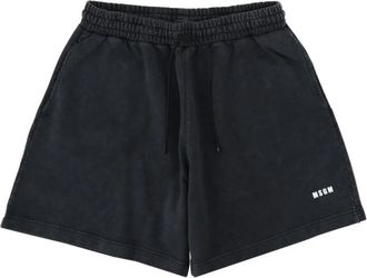 Msgm Shorts mit Kordelzug - - Shorts - Herren - Grau - L
