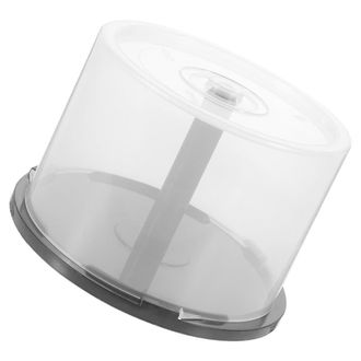 Happyyami MOBUTOFU CD Aufbewahrungseimer aus PP Kunststoff Transparenter DVD Halter mit 50 Facher Kapazit&auml;t Schutzbeh&auml;lter f&uuml;r CDs und DVDs zur Geordneten Medie