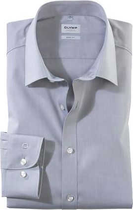 Olymp homme chemise business à manches longues Level Five,body fit,New York Kent,Mittelgrau 60,40