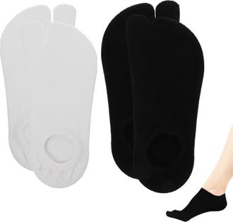 Amosfun Lot de 2 paires de chaussettes Tabi Geta - Style - Pour homme et femme