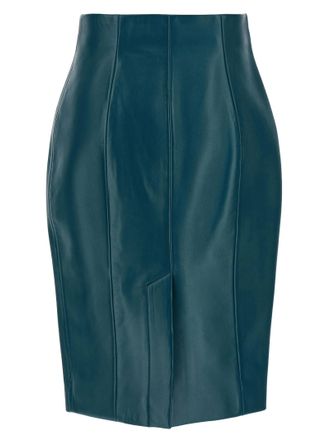 Balmain Skirt - Petrol Blue