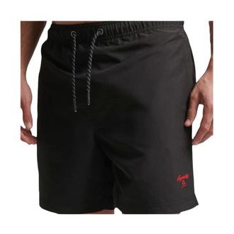 Superdry Homme, Maillots de bain, Noir, Taille: S M3010220A Swim Shorts