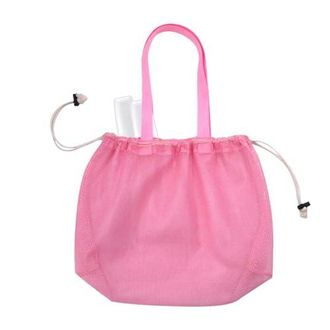 Generic Sac en maille pour jouets de plage - Grand sac fourre-tout de plage &eacute;tanche avec cordon de serrage, sac &agrave; bandouli&egrave;re en maille lavable, sacs de range