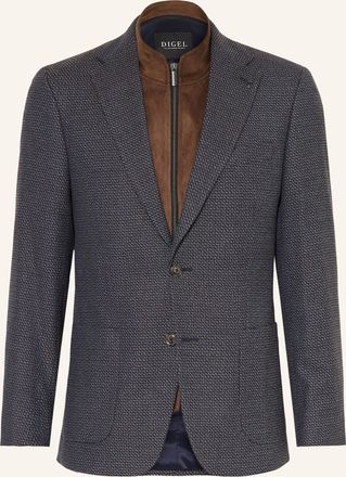 Digel Sakko Earl Modern Fit Mit Blende blau