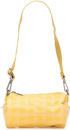 Chanel sac porté épaule New Travel Line (2002-2003) - Jaune