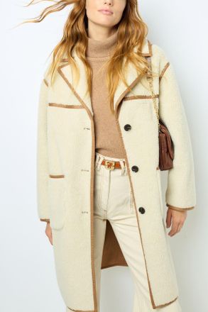 Gerard Darel Manteau en fausse fourrure - LYSANGE - Naturel