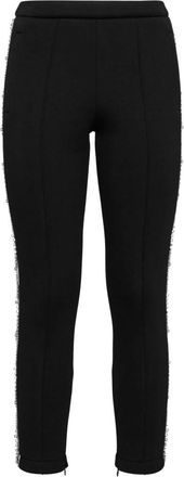 Philipp Plein Femme, Pantalons, Noir, Taille: 38 FR Cotton Fleece Leggings