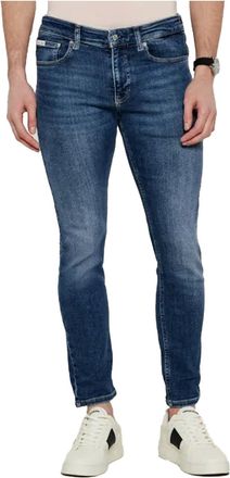 Calvin Klein Herren Jeans Hose Skinny mit Stretch, Blau (Denim Medium), 32W/34L