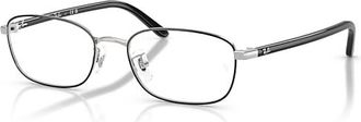 Ray-Ban Rb6551d Optics Schwarz Fassung Klar Glas Polarisiert 53-18