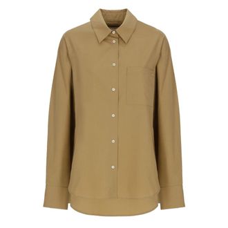 Loulou Studio Damen, Blusen & Hemden, Braun, MGr&ouml;&szlig;e