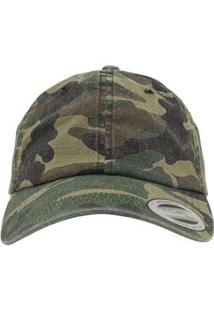 Flexfit Mixte Low Profile Camo Washed Cap Wood One Size Casquette, Vert Camouflage, Taille Unique UK