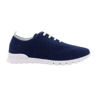 Kiton Knit Sneakers mit Schn&uuml;rung und Gummisohle - - Shoes - Herren - Blau - 41 EU
