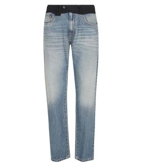 Maison Margiela Jeans Avec Contraste - Homme - Jeans - Bleu - Taille: W32