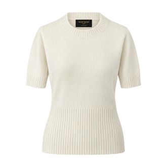 Gran Sasso Strickpullover mit Rundhalsausschnitt - - Knitwear - Damen - Wei&szlig; - 2XL