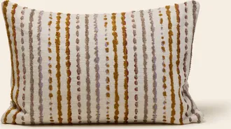 Madura Housse De Coussin Yarol Naturel et orang&eacute; - ORANGE