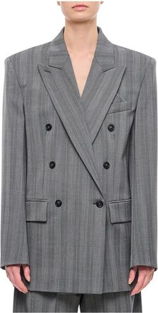 Sportmax Femme, Vestes, Gris, Taille: 38 FR Blazers
