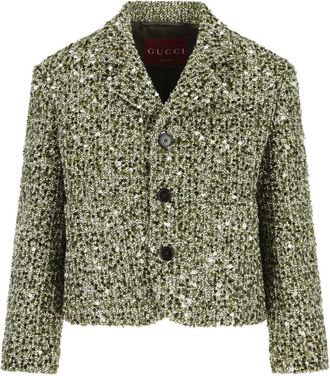 Gucci Jacke mit Pailletten - Gr&uuml;n