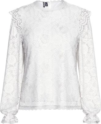 Pieces Pcolline Ls Lace Top Noos