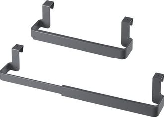 Metaltex Flex-Bar ausziehbarer Handtuchhalter zum Einhängen, Stange 24-40 cm, Grau