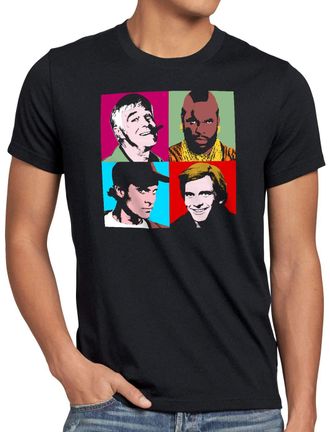 style3 Das Team Herren T-Shirt Minivan a Hannibal Murdock, Gr&ouml;&szlig;e:4XL, Farbe:Schwarz