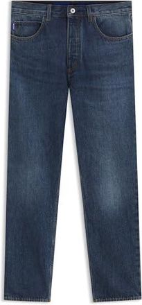 HUGO BOSS Hommes Jonah Jean Regular en Denim Rigide Bleu