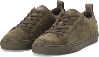 Belstaff Low-Top Sneaker - Sneaker aus Veloursleder - Gr. 41 (EU) - in Gr&uuml;n - f&uuml;r Damen