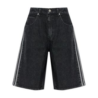 adidas Homme, Shorts, Noir, Taille: W34 Firebird Adicolor Denim Shorts
