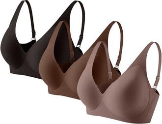 Generic Soutien-gorge fronc&eacute;, doux et confortable, soutien-gorge sans fil, lingerie pour femme, soutien-gorge de sport pour tous les jours inconfortable, Aj.,