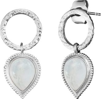 Engelsrufer Damen Ohrring Ohrstecker Mondstein in Tropfenform Pure Moon Silber aus Sterling Silber - Steckverschluss - nickelfrei