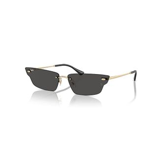 Ray-Ban Anh Bio-based Sonnenbrillen Hellgold Fassung Grau Glas 66-15