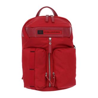 Piquadro Nylon Rucksack - - Bags - Damen - Rot - ONE SIZE