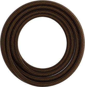 Calex Creations Textilkabel f&uuml;r Lampe, Elektrische Stromkabel, Pendel Leuchte zusammenstellen, Braun, 1,5m