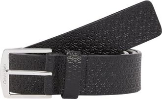 Calvin Klein Ceinture Homme Casual Mono Motif à Monogrammes, Noir (Ck Black Nano Mono), 115 cm
