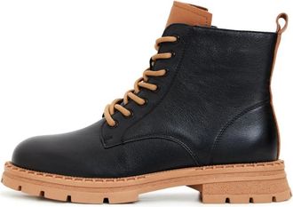 Cesare Gaspari Schn&uuml;rstiefeletten aus Leder - - Shoes - Damen - Schwarzk - 36 EU